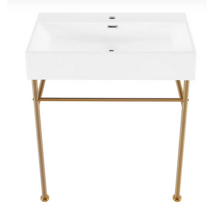 ReStore Select x Swiss Madison Claire 30" Ceramic Console Sink Basin i ...